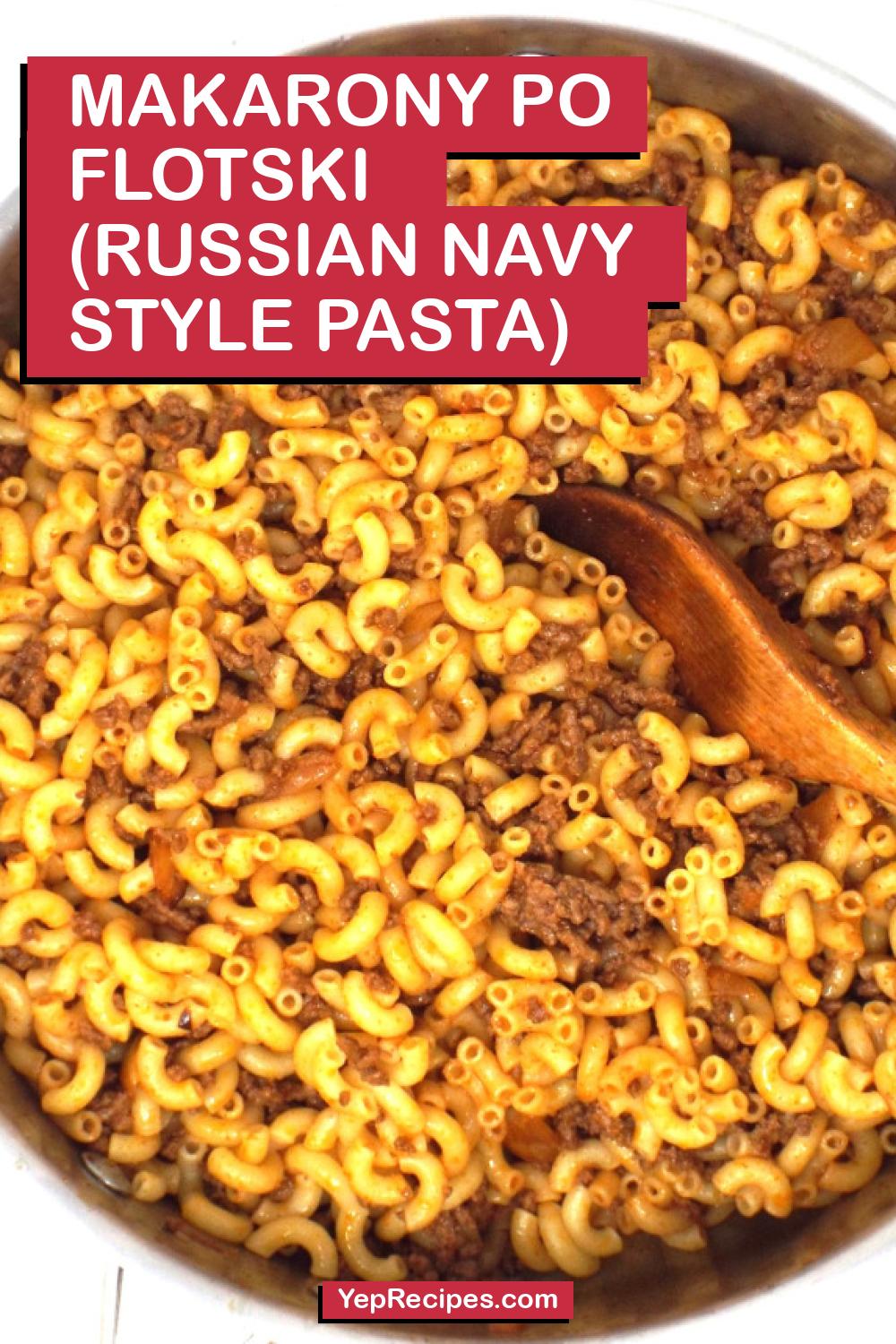 Makarony Po Flotski (Russian Navy Style Pasta) Recipe | YepRecipes