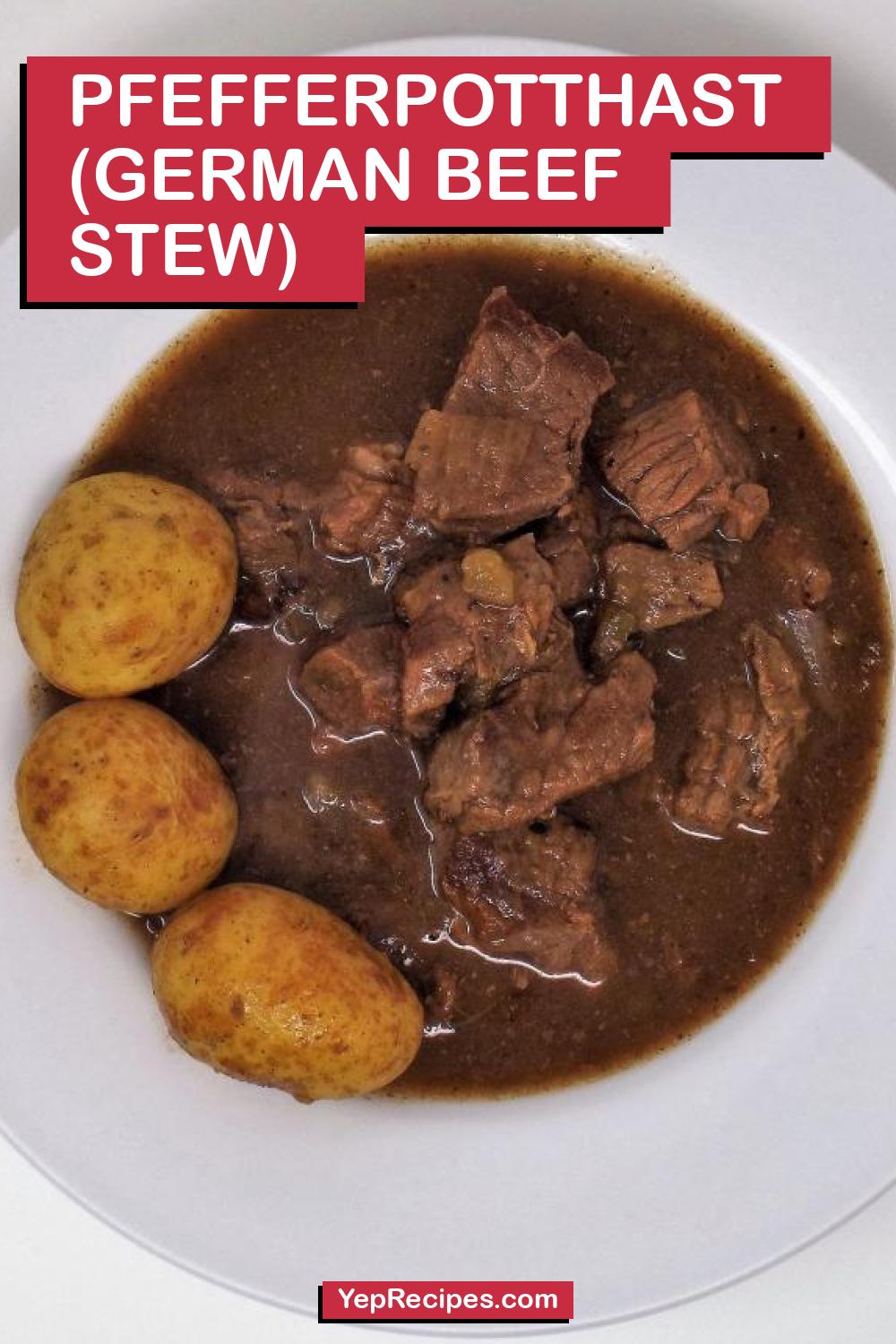 Pfefferpotthast (German Beef Stew) Recipe | YepRecipes