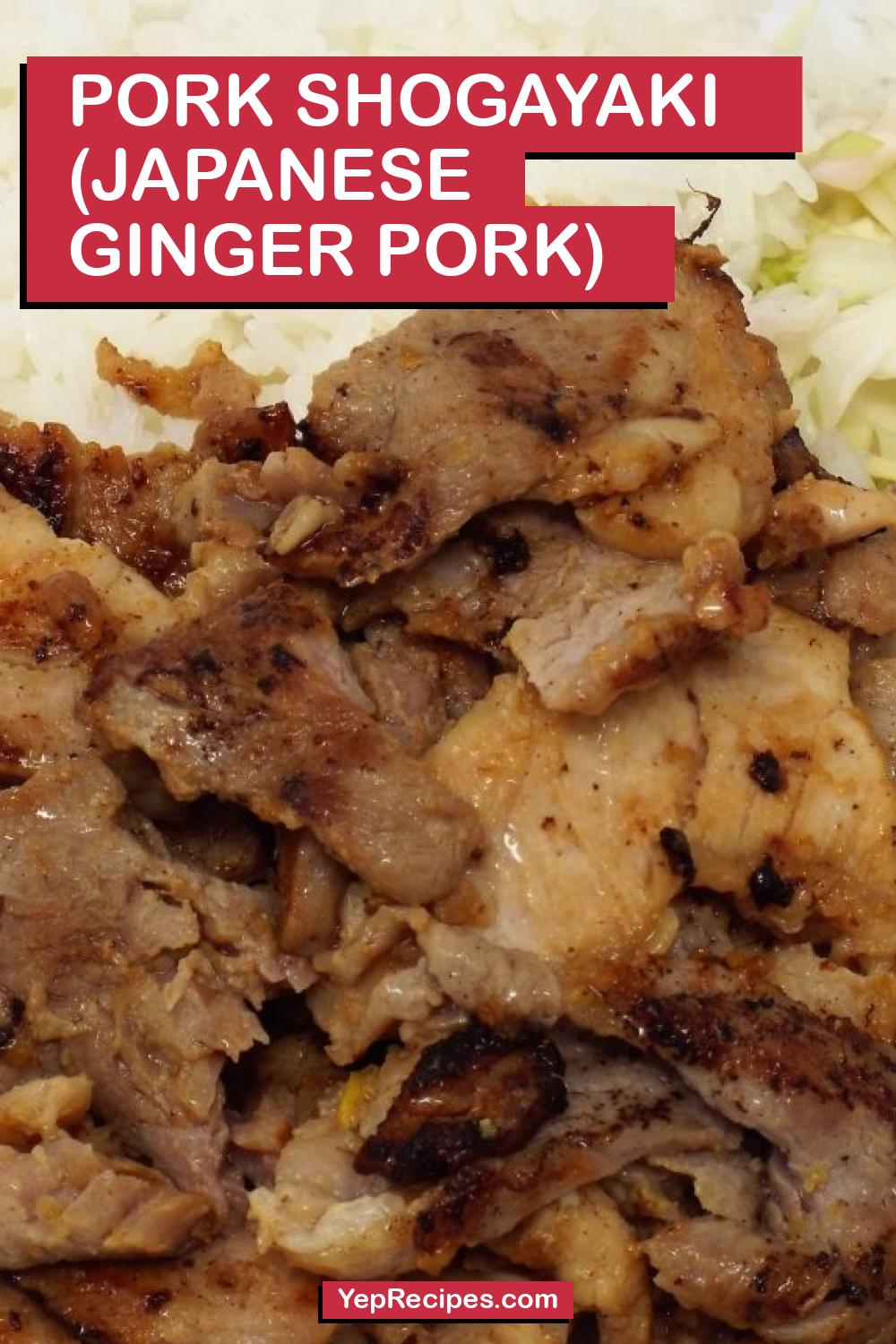 Pork Shogayaki (Japanese Ginger Pork) Recipe | YepRecipes