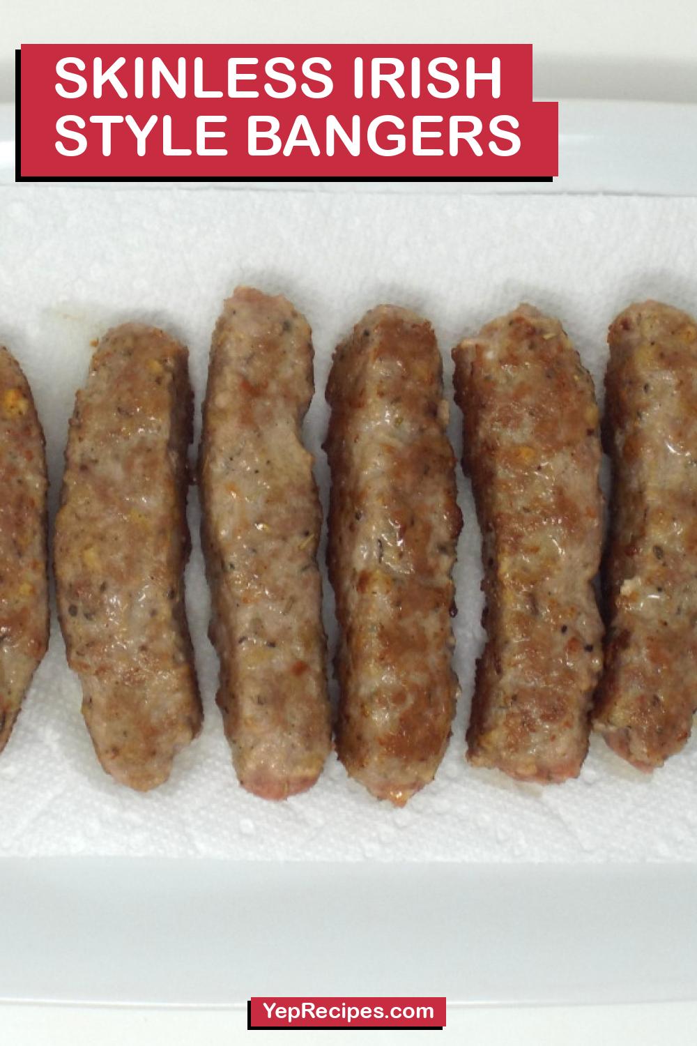 Skinless Irish Style Bangers Recipe | YepRecipes
