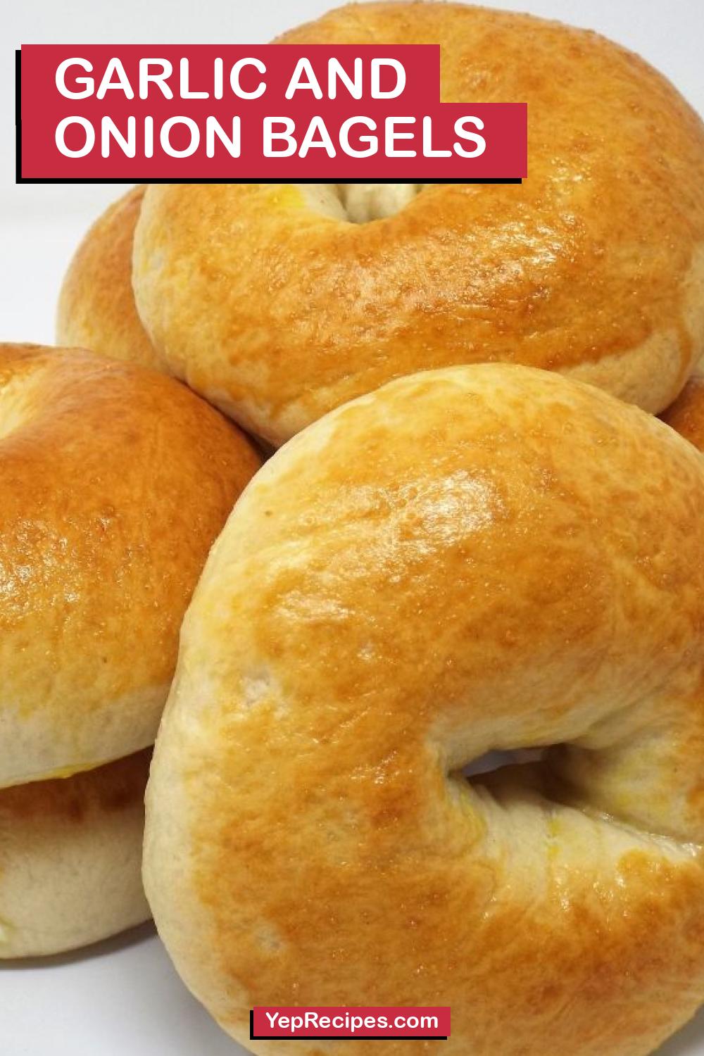 Garlic and Onion Bagels Recipe | YepRecipes