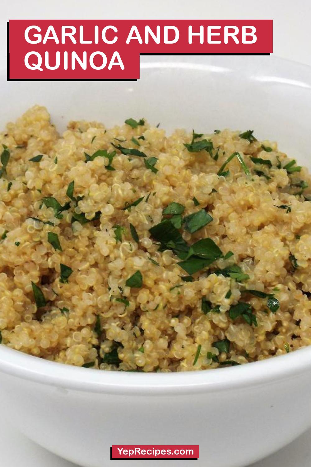 Garlic and Herb Quinoa Recipe | YepRecipes