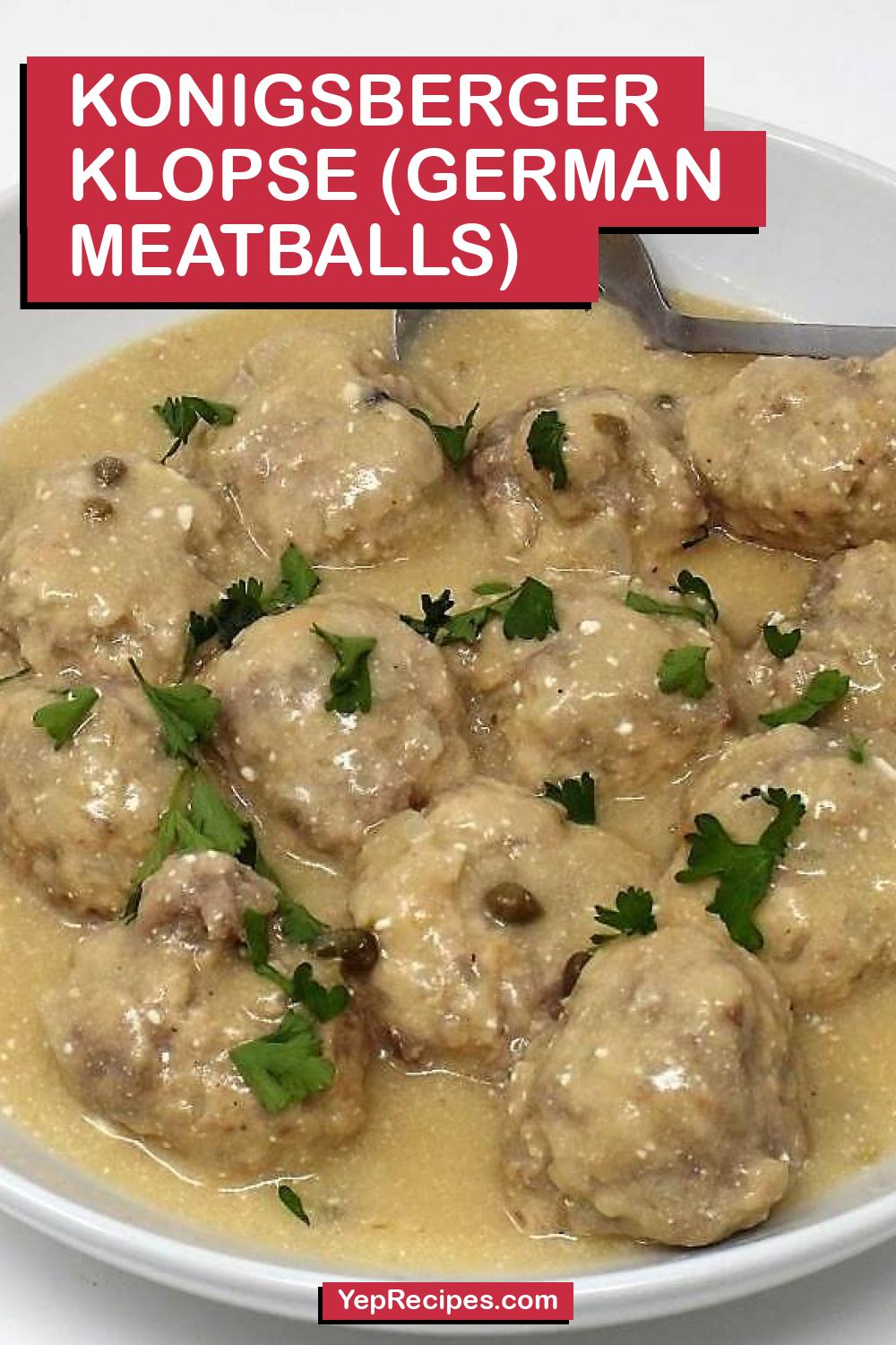 Konigsberger Klopse (German Meatballs) Recipe | YepRecipes