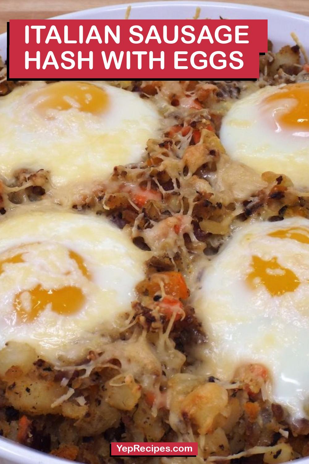 Italian Sausage Hash with Eggs Recipe | YepRecipes