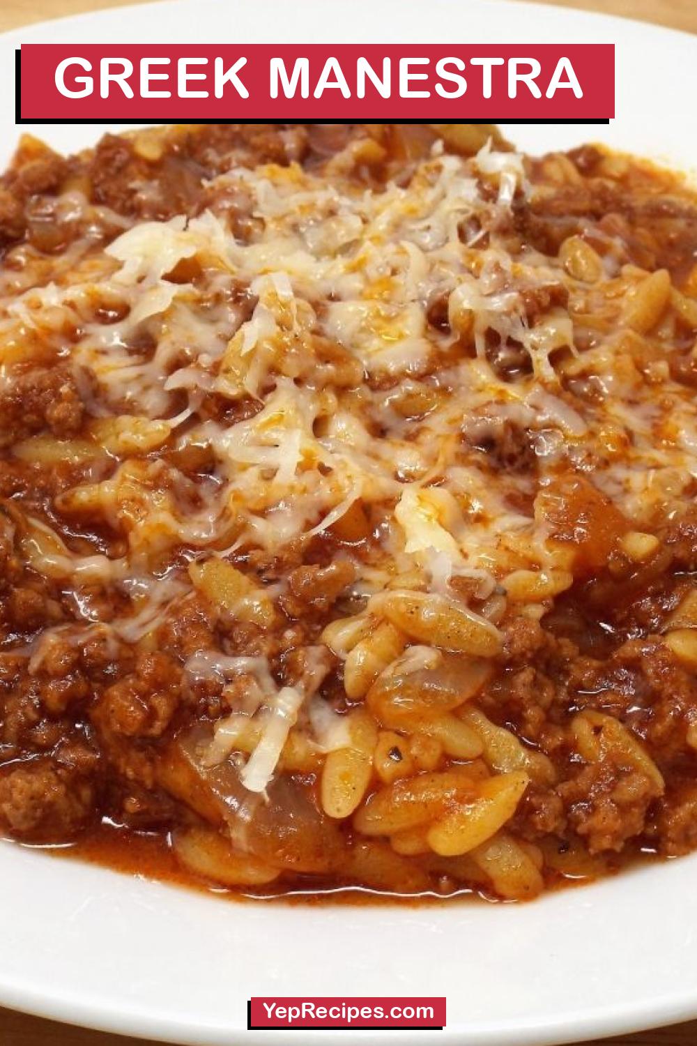 Greek Manestra Recipe | YepRecipes