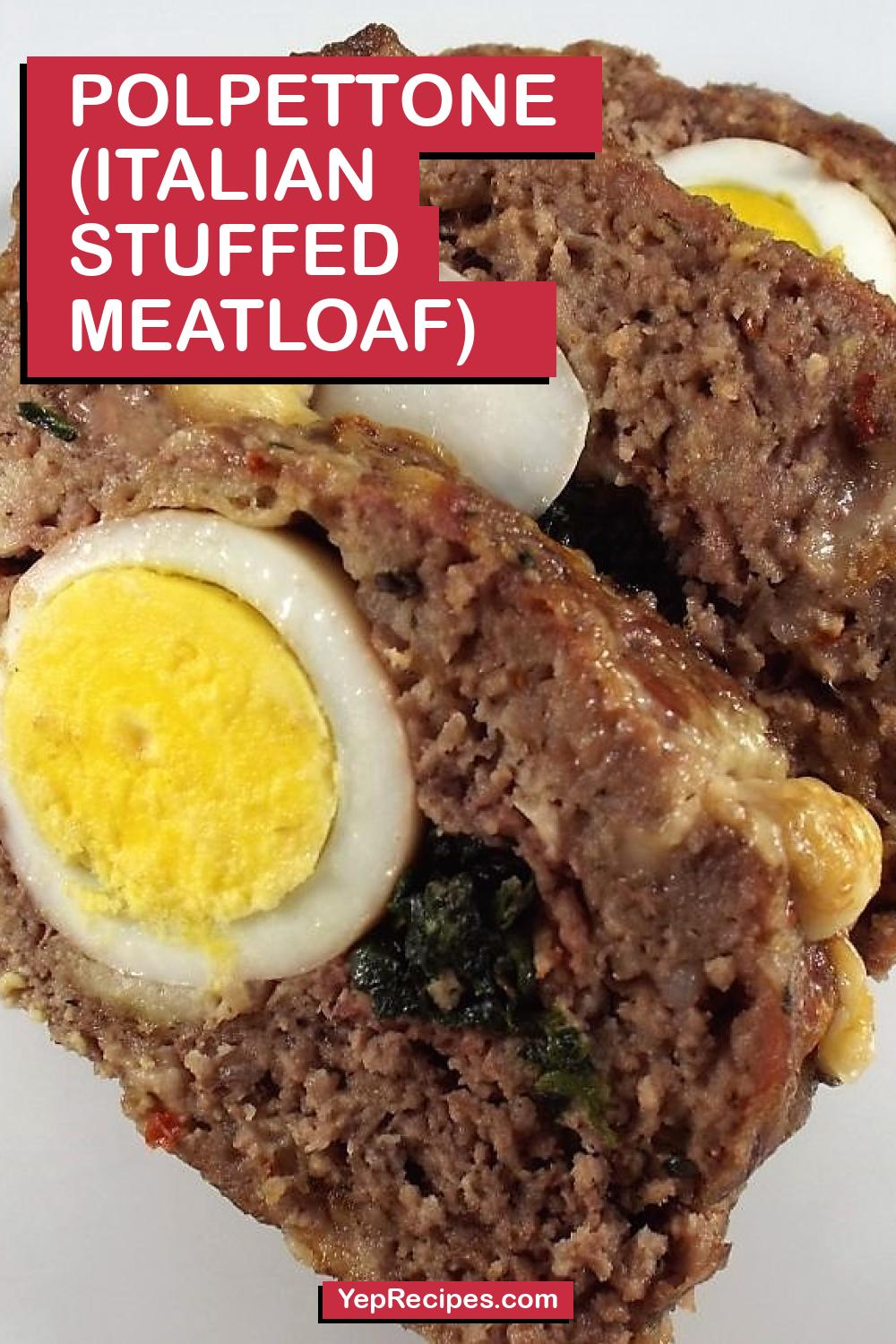 Polpettone (Italian Stuffed Meatloaf) Recipe | YepRecipes
