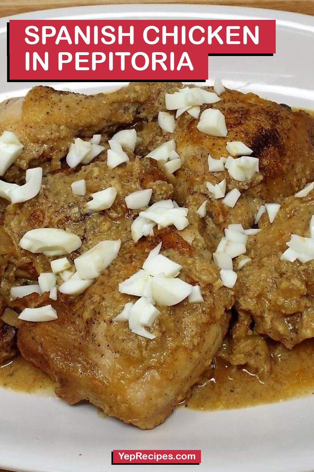 Spanish Chicken in Pepitoria Recipe | YepRecipes