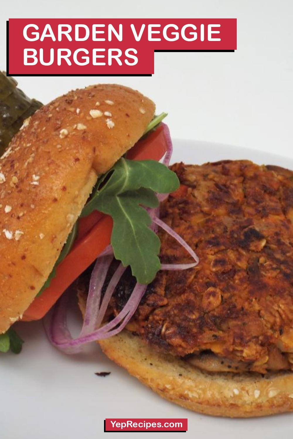 Garden Veggie Burgers Recipe | YepRecipes